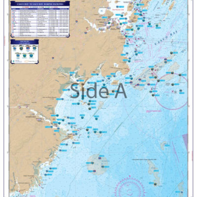 Narragansett Bay to Block Island Sound Coastal Fishing Chart 50F