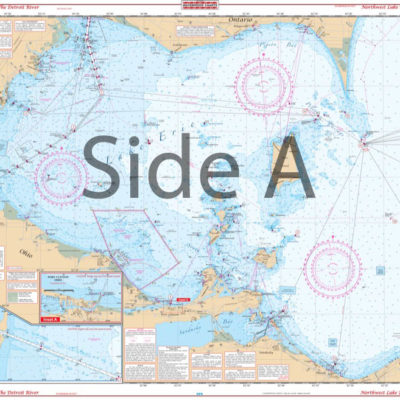 Coverage of Saginaw Bay Lake Fishing Chart/ marine map 74F