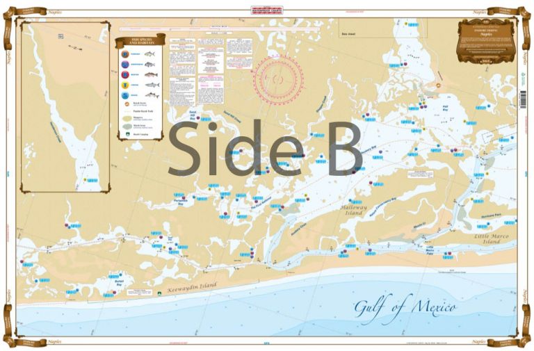 Coverage of Naples Florida Inshore Fishing Chart | marine map 4F