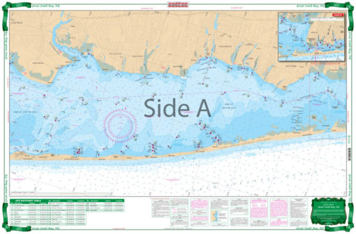 Coverage of Great South Bay Large Print Navigation Chart 6E